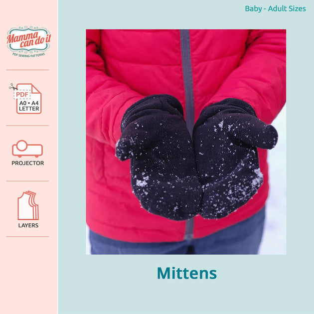 Fun Mitten Sewing Pattern | Fleece Fun | MammaCanDoIt