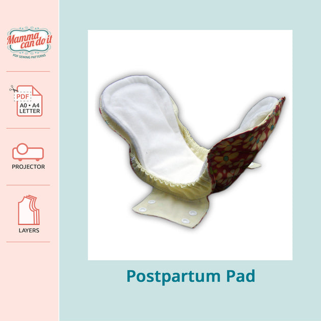 Postpartum Pad Sewing Pattern | MammaCanDoIt