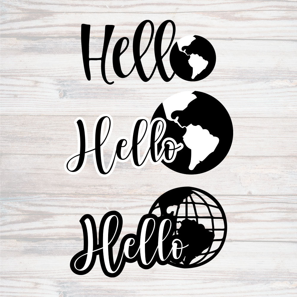 Hello World Cut File | MammaCanDoIt
